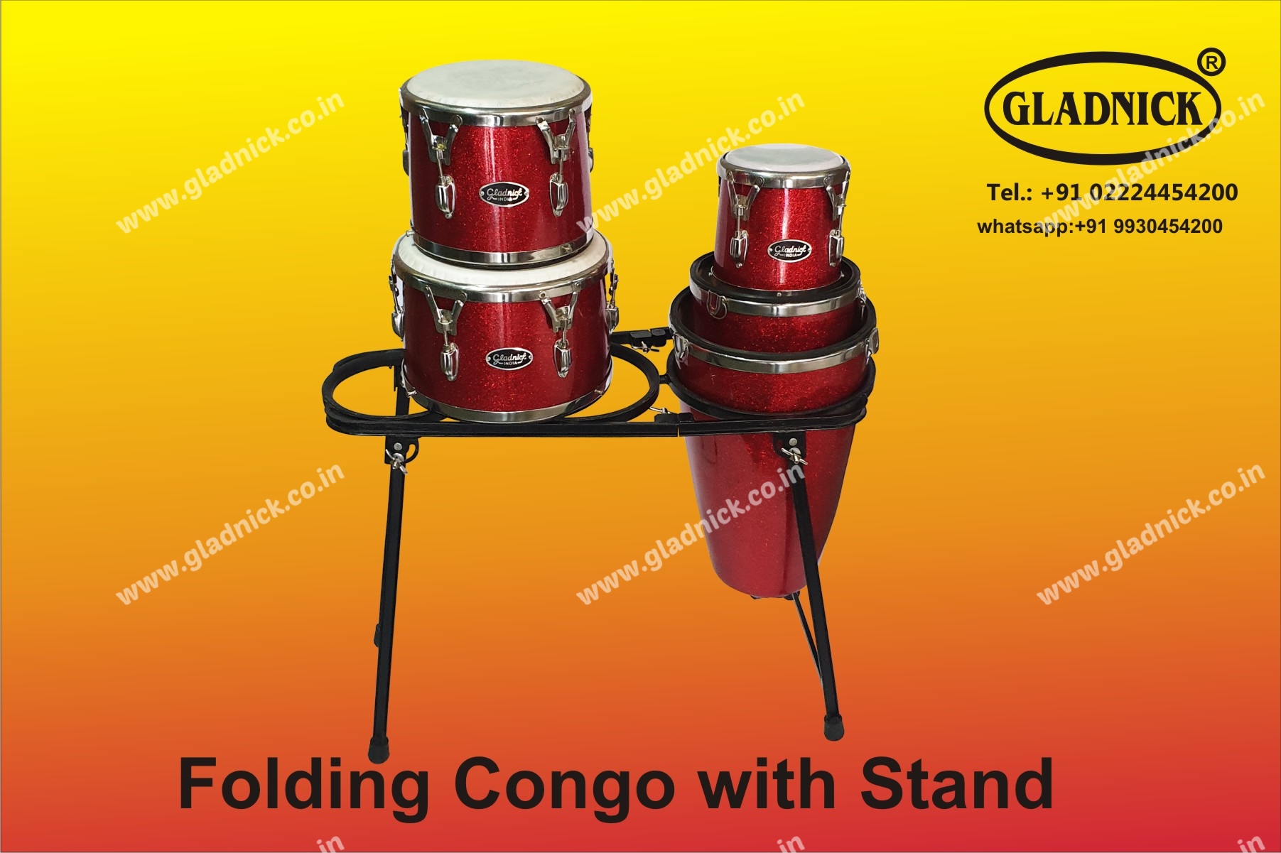 FOLDING CONGO SET – GLADNICK MANUFACTURING WORKS